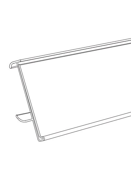 Datastrip for Tegometall shelves | HL Display
