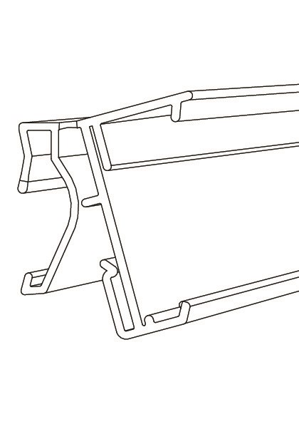 ESL holder, rail | HL Display