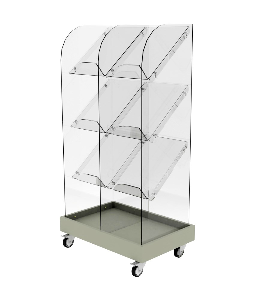 8 Titles Double Newspaper Stand | HL Display