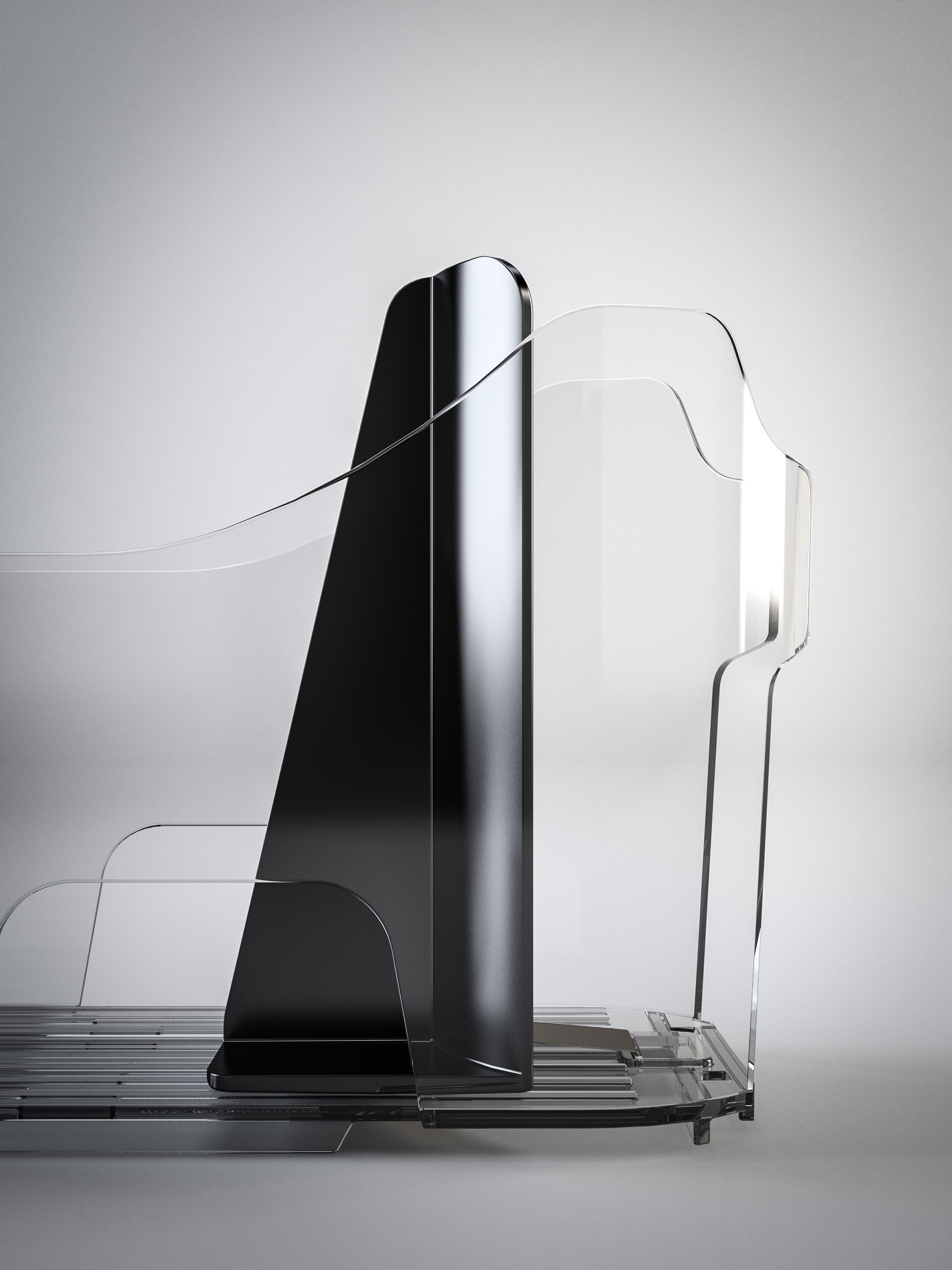 Pusher/gravity tray, non-breakable, for beverages | HL Display