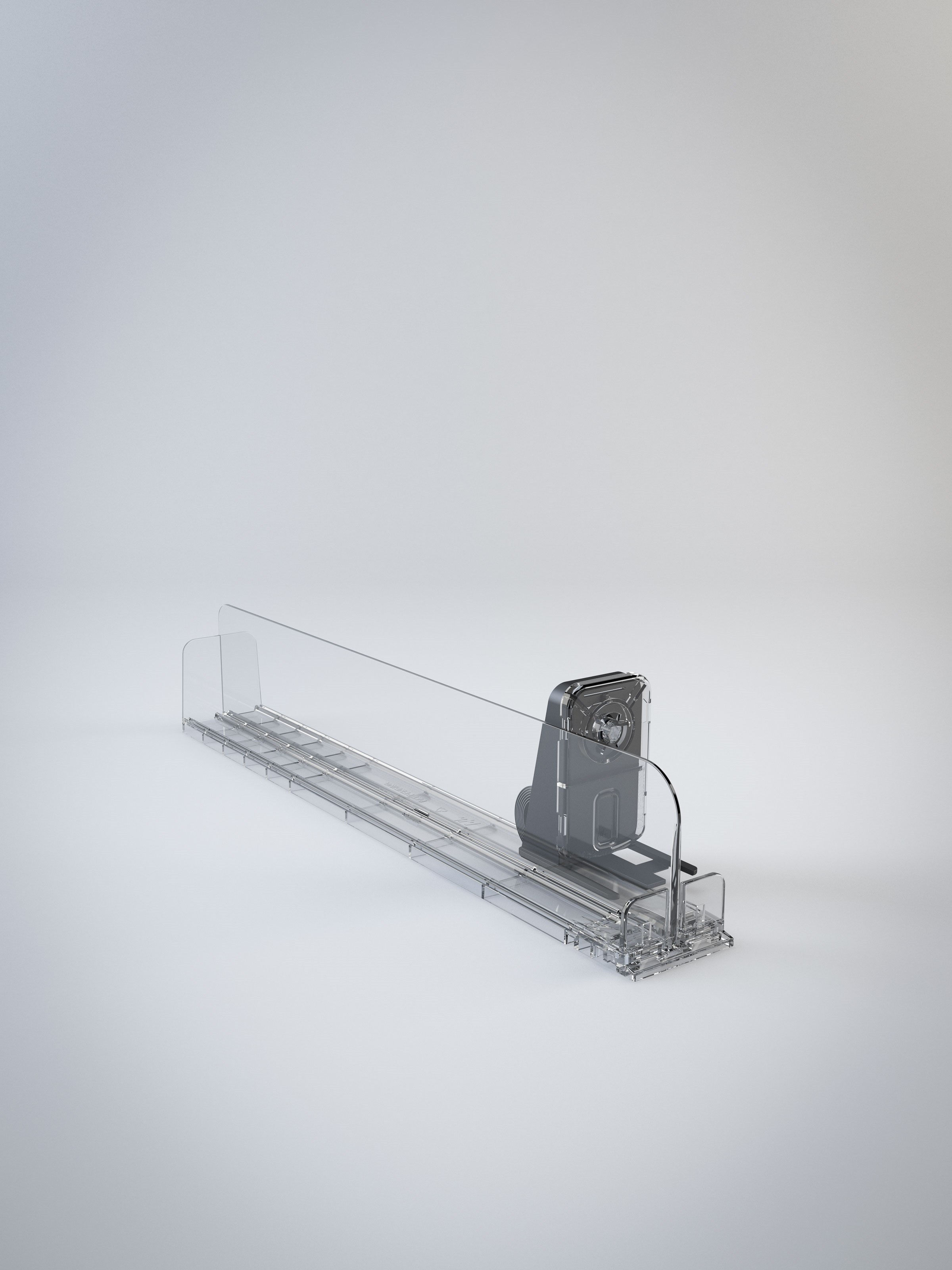 T-divider with 50mm pusher, right, low front | HL Display