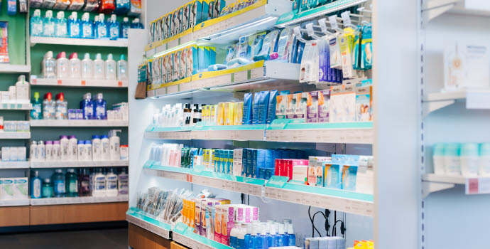 Solutions merchandising pour pharmacies