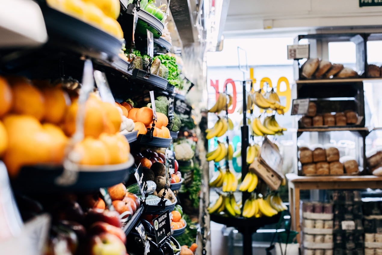 Fresh produce in ambient areas